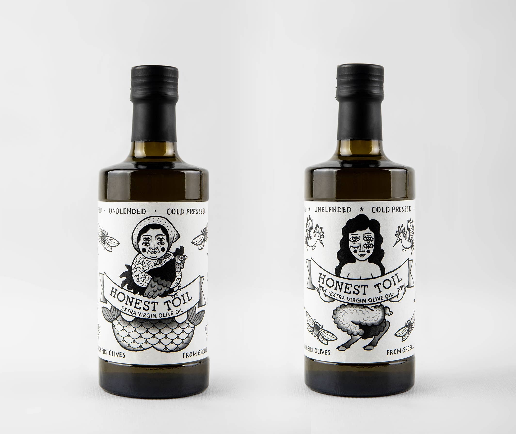 Honest Toil - 500ml bottle extra virgin olive oil (dark bottle ...